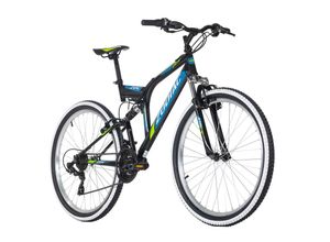 4250547532052 - KS Cycling Mountainbike Fully 26 Zodiac Schwarz-Grün RH 48 cm