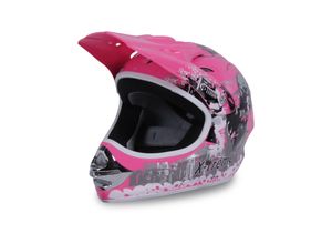 4056551032188 - Crosshelm für Kinder X-treme Kinderhelm Pink Innenpolster Be- und Entlüftungssystem Kinnriemen (XXL)