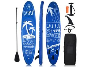 0617748483691 - Sup Board 335x76 cm aufblasbar Stand up Board Stand up Paddling Board Paddelboard inkl Rucksack Pumpe Sicherheitsleine Reparaturset Paddel