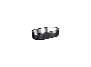 4004133303379 - Brotkorb Urban Lebensmittelaufbewahrungsbehälter Gr B H L 16 cm x 7 cm x 29 cm schwarz Weitere Tischaccessoires stapelbar & spülmaschinengeeignet Länge 29 cm