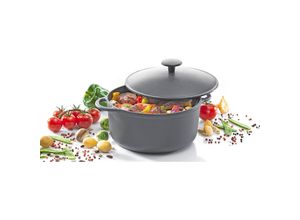 4006776061746 - Fleischtopf Eisenguss Fleischtopf mit Deckel RUSTICA 20 cm Gusseisen (1-tlg) für Induktions-Kochfelder geeignet schwarz