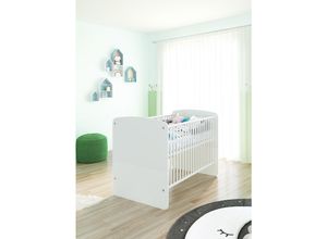 4260347792396 - nonjoo Babyzimmer Lunis Babybett 70 x 140 cm Liegehöhe verstellbar 3 Schlupfsprossen