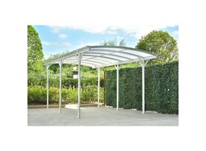 4058166052650 - HOME DELUXE - Design Carport - FALO Weiß - Maße 505 x 300 x 226   240 cm - inkl Montagematerial I Autoüberdachung Garage Unterstand