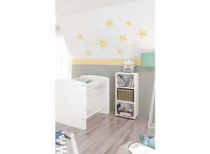 4260347792419 - nonjoo Babyzimmer Lunis niedriges Regal mit 3 Fächern