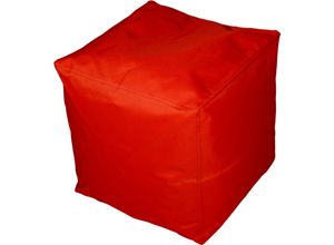 4024008053093 - KINZLER Hocker eckig Outdoorfähig Rot