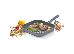 4006776062620 - Steakpfanne KRÜGER Aluguss Grill-  Potsdam 28 x cm Pfannen Gr Höhe 42 cm grau Steakpfannen für Induktions-Kochfelder geeignet