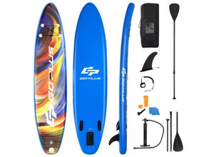 0736542306156 - Paddle Board stand-up opblaasbaar paddleboard 335 x 76 x 15 cm sterrenhemelpatroon kleurrijk