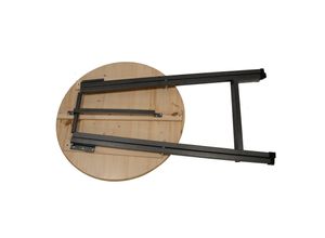 4050747014811 - Durchmesser Tischplatte 78cm Stehtisch ZÜRICH 78cm klappbar Metall + Holz lackiert