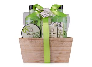 4015953692390 - Badeset OLIVE in Holzbox