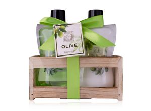 4015953692383 - Badeset OLIVE in Holzbox