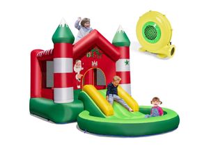 0783501230571 - Bouncy Castle Weihnachten aufblasbare Kinderschloss mit Rutsche (ohne Ventilator) 390 x 210 x 220 cm