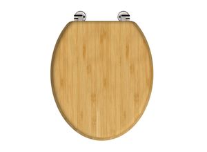 4008431810010 - - wc Sitz bambus massiver Toilettendeckel Holz Klobrille Toilettensitz aus nachhaltigem Rohstoff - Braun