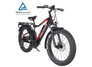 5904302005952 - JOBOBIKE E-Bike Robin 26 Zoll Fat-Reifen Elektrofahrrad 7 Gang Shimano Acera Kettenschaltung 250W He