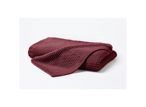 4002895137942 - Strickdecke marsala 130 x 170 cm Wolldecken - Vario