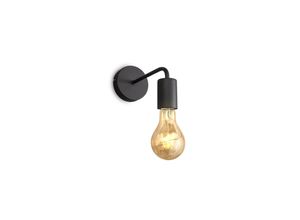 4057722006199 - Bklicht - Vintage Wandlampe Retro Wandspot schwarz matt Flur Leuchte Wohnzimmer Edison E27 - 10