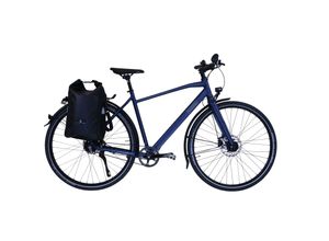 4260471753812 - HAWK Trekking Super Deluxe mit Tasche  Ocean Blue Herren 28 Zoll  Trekkingrad mit Gates Riemenantrieb & Shimano 8 Gang Nabenschaltung