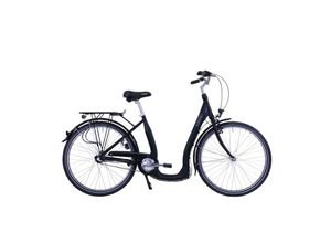 4260471753362 - City Comfort Premium Black Damen 26 Zoll - Leichtes Fahrrad mit Shimano 3 Gang Nabenschaltung & Felgenbremse