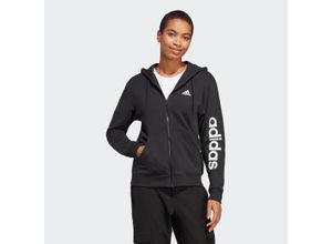 4066752470108 - adidas W Linear French Terry Full-Zip Hoodie Damen (Schwarz L ) Lifestylebekleidung