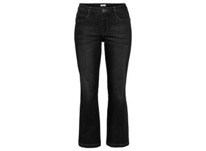 4063135135838 - Große Größen Stretch-Jeans mit ausgestellter Saumweite black Denim Gr96