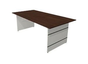 4044917432635 - Schreibtisch 200 x 100 Form 4 Ahorn Graphit Schwarz Weiss Wenge 200 cm x 68 - 82 cm x 100 cm Büroschreibtische von Büromöbel Experte