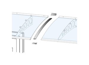 4003412100760 - Verbindungsset für Vordach silbereloxiert