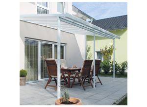 4003412103440 - Terrassenüberdachung 546x306cm weiß weiß 546 x 306 cm