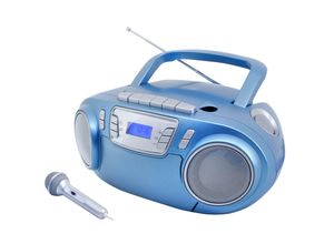 4005425009993 - soundmaster SCD5800BL CD-Radio UKW USB Kassette Radiorecorder Inkl Mikrofon Blau