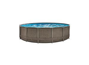 4895215117508 - Rundpool Active Frame Swimmingpool Ø 457 x 106 cm braun