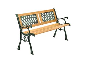 4260565520771 - Gartenbank Sanremo – 2-Sitzer Sitzbank mit Armlehnen & Rückenlehne – 122x54x73 cm