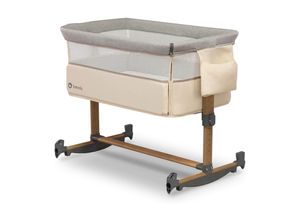 5903771700139 - Lionelo Leonie Beige Baby 3in1 Beistellbett mit Matratze höhenverstellbar mit Schaukelfunktion