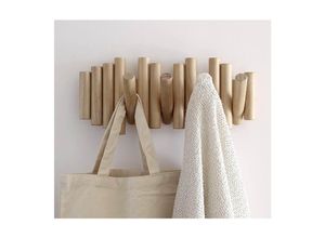 0028295309417 - Umbra Picket mit 5 Garderobenhaken natural 1011471-390 Garderobenleiste Wandhaken Kleiderhaken