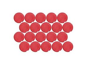 4002390021586 - Rundmagnete MAUL Kunststoff & Metall Feinstruktur Haftkraft 600 g ø 30 x 105 mm rot 20 Stück