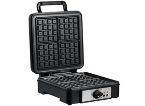 4251774952170 - Waffeleisen mit rostfreiem Stahl schwarz 245L x 316B x 113H cm 4-scheiben-waffelmaschine mit tiefer kochplatte waffeleisen alu