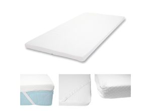 4057651271262 - 6cm Kaltschaum-Matratzentopper MCW-E63 Topper Matratzenauflage Matratzenschoner ~ 90x200cm