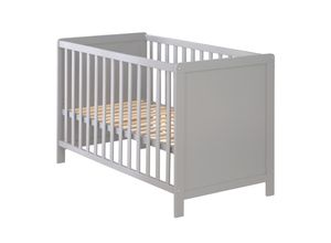 4005317333922 - 2-in-1 Beistell- & Babybett ca 60x120 inkl safe asleep® Matratze & Lattenrost taupe höhenverstellbar 5 Schlupfsprossen