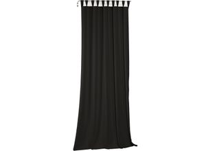 4004567254346 - Vorhang WIRTH Newbury Gr 1 schwarz B65cm H125cm Jacquard Baumwolle Polyester Gardinen