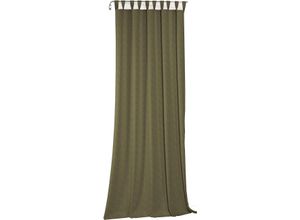 4004567229467 - Vorhang WIRTH Torbole Gardinen Gr 125 cm Schlaufen 65 cm grün (moosgrün) Landhaus Gardinen Gardine