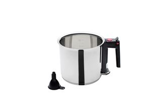 4005643983167 - Simmertopf BAIN-MARIE Töpfe Gr 15 l + Ø 16 cm silberfarben (silberfarben schwarz) Simmertöpfe Topf Induktion