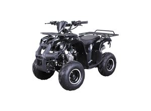 4056551008299 - Benzin-Kinderquad S-8 Farmer 125 ccm ATV Not-Aus-Leine Automatik Alarmanlage Scheibenbremse (Schwarz)