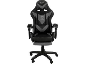 4250931566618 - Trisens - Gaming Stuhl Home Office Chair Racing Chefsessel Bürostuhl Sportsitz Büro Stuhl Schwarz Grau