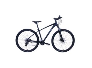 4260471755526 - HAWK Trail One 29 L - Mountainbike Schwarz I Offroad Fahrrad mit Zoom Federgabel & Aluminiumrahmen I Mountainbike 29 Zoll I Microshift 9 Gang Schaltung