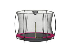 8719743250635 - Mm_unverified_brand - exit Silhouette Bodentrampolin ø305cm mit Sicherheitsnetz - rosa