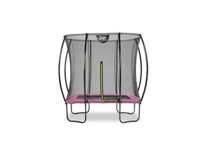 8720088262429 - Exit Toys Trampolin Silhouette Rect 153x214 (5x7ft) + Sicherheitsnetz (Rosa) rosa