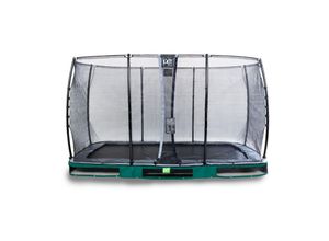 8719874704861 - Exit Toys - exit Elegant Inground-Trampolin 214x366cm mit Economy Sicherheitsnetz - grün - Grun