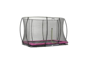 8719743250666 - Exit Toys Trampolin Silhouette Ground Rechteckig 214x305 (7x10ft) + Sicherheitsnetz (Rosa) rosa