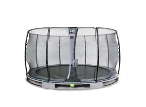 8719874704915 - Exit Toys - exit Elegant Inground-Trampolin ø427cm mit Economy Sicherheitsnetz - grau - Grau