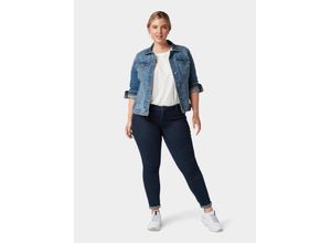 4061946804769 - Große Größen Skinny Jeans mit Bauch-Shaping-Effekt dark blue Denim Gr46