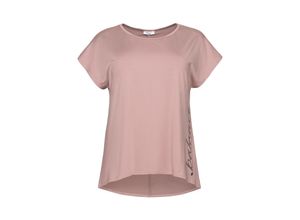 4063134978030 - Große Größen Funktionsshirt mit Frontdruck und Cut-out im Nacken hellmauve Gr44 46