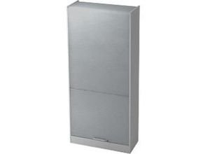 4032062005262 - HAMMERBACHER Prokura Rollladenschrank lichtgrau silber 4 Fachböden 900 x 400 x 2004 cm