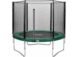 4897018415867 - Salta Trampoline - Combo Set - Ø427cm - Trampoline mit Sicherheitsnetz - Schutzrand Farbe grün